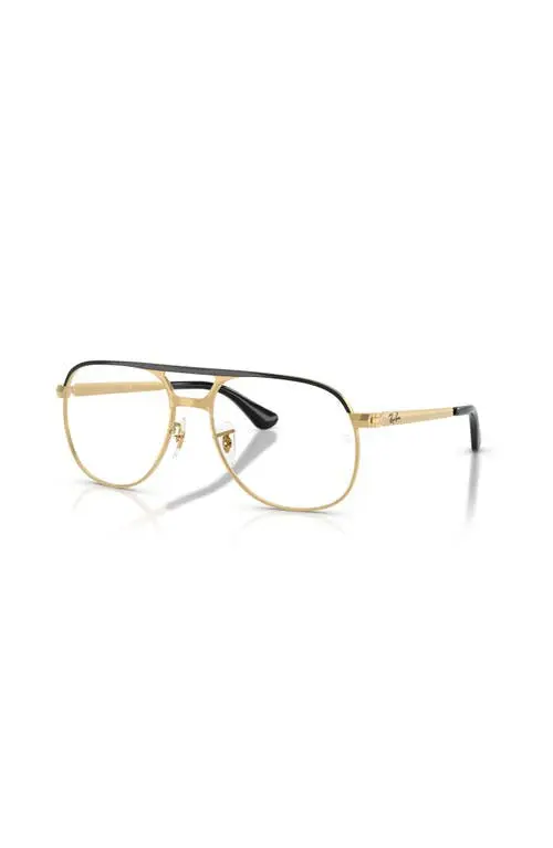 Ray-ban 56mm Square Optical Glasses - Black