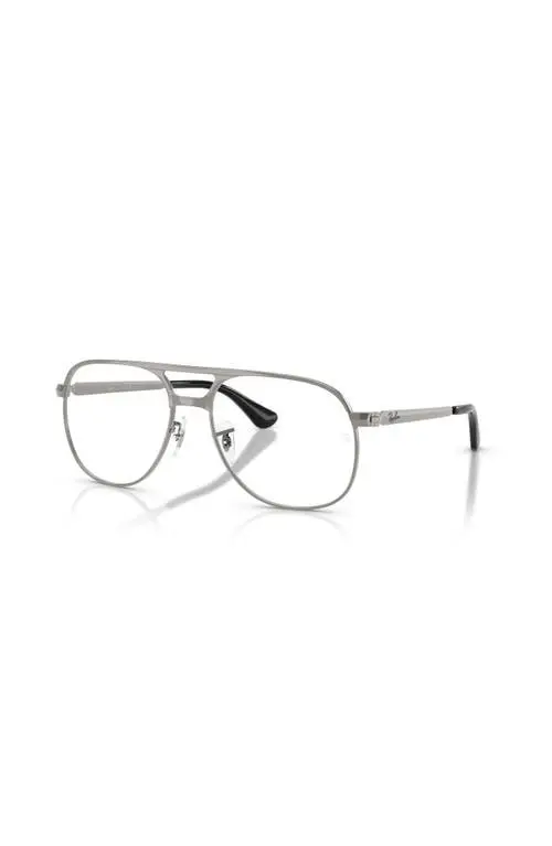 Ray-ban 56mm Square Optical Glasses - Grey