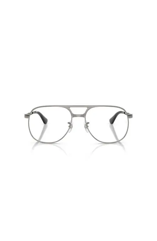 Ray-ban 56mm Square Optical Glasses - Grey
