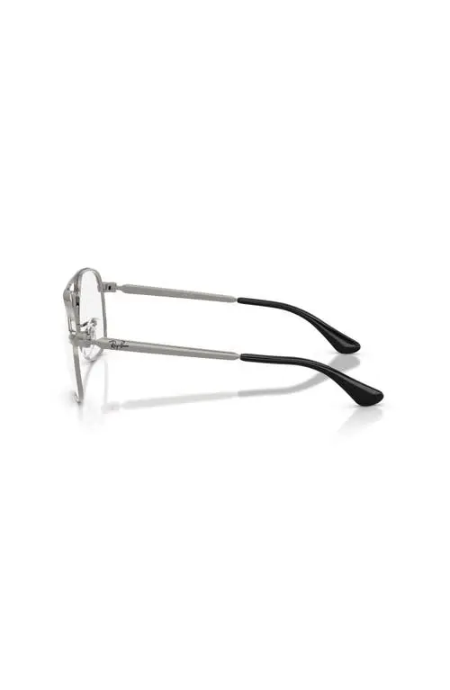 Ray-ban 56mm Square Optical Glasses - Grey