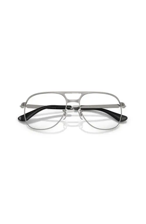 Ray-ban 56mm Square Optical Glasses - Grey