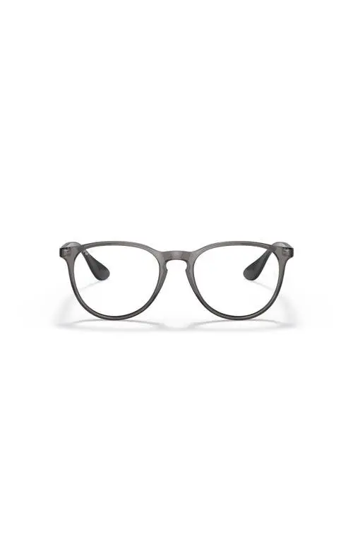 Ray-ban 51mm Round Optical Glasses - Grey