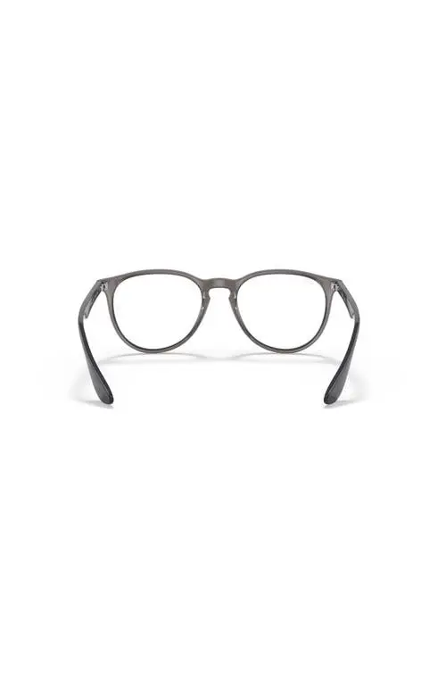 Ray-ban 51mm Round Optical Glasses - Grey