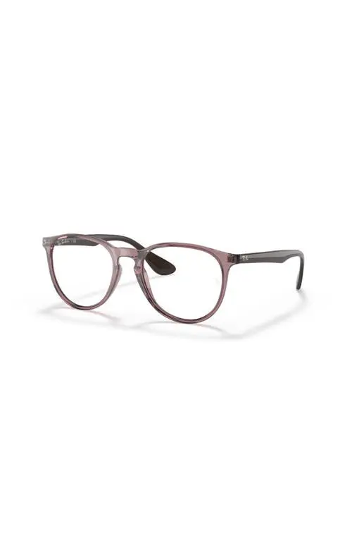 Ray-ban 51mm Round Optical Glasses - Violet