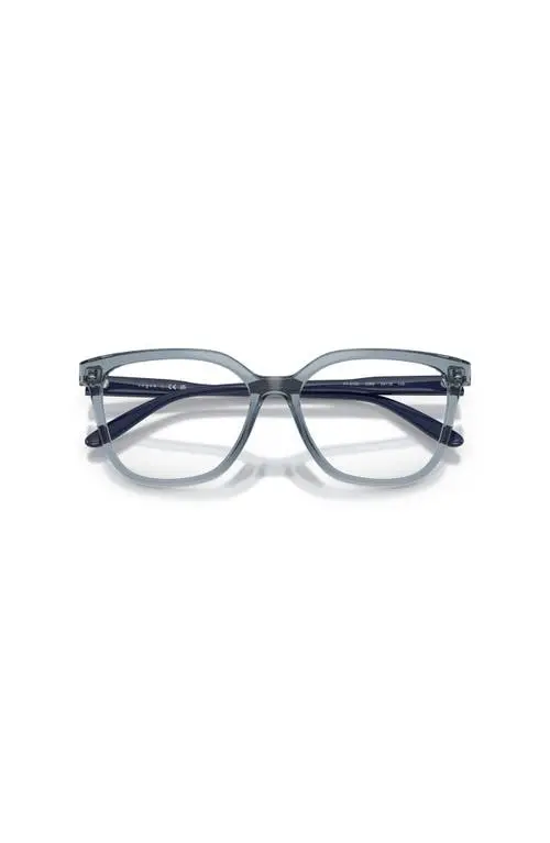 VOGUE EYEWEAR 50mm Square Optical Glasses - Blue
