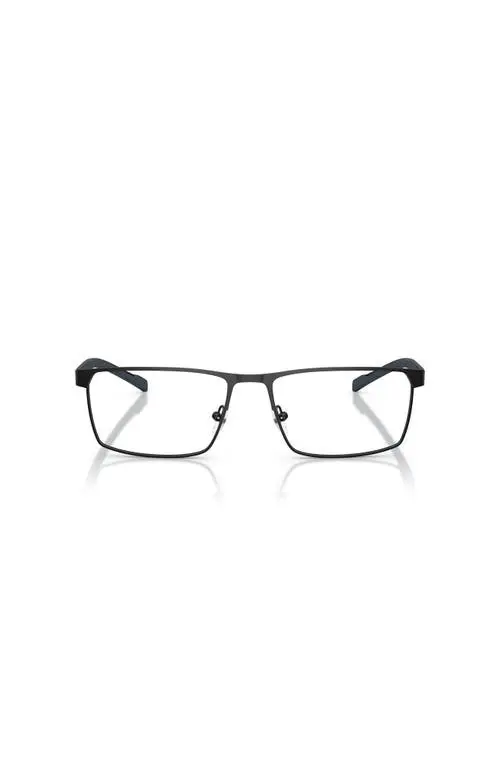 Emporio Armani 55mm Rectangle Optical Glasses - Black