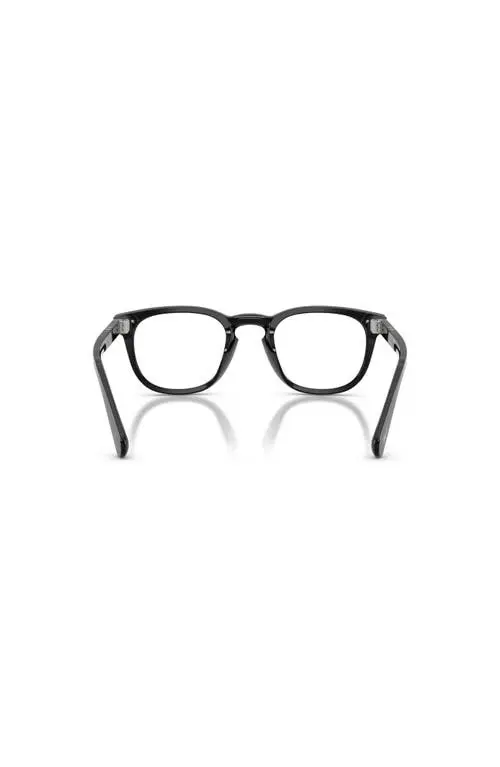 Persol 50mm Square Optical Glasses - Black