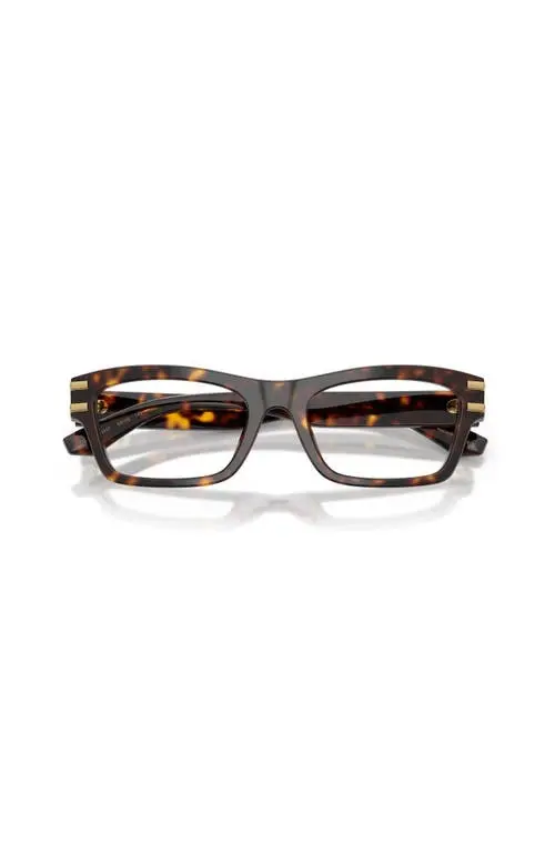 Dolce & Gabbana 54mm Rectangle Optical Glasses - Tortoise