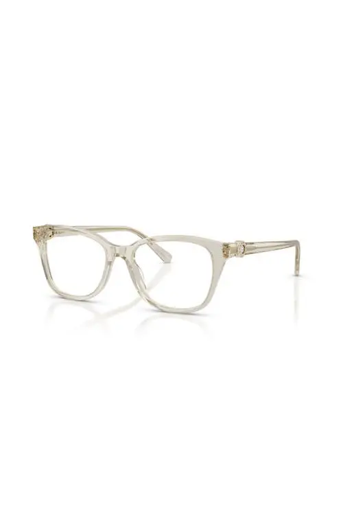 SWAROVSKI 52mm Rectangle Optical Glasses - Beige