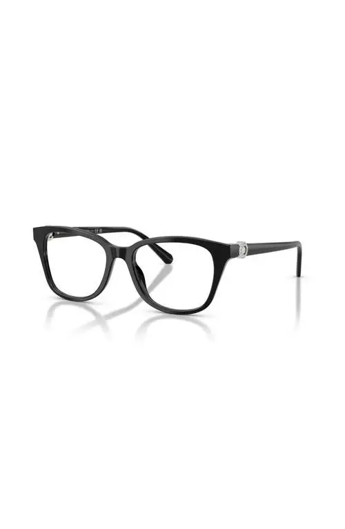 SWAROVSKI 52mm Rectangle Optical Glasses - Black