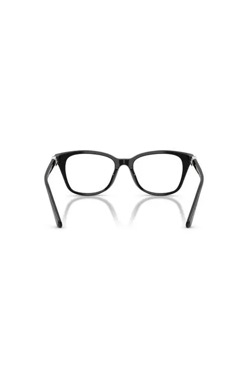 SWAROVSKI 52mm Rectangle Optical Glasses - Black