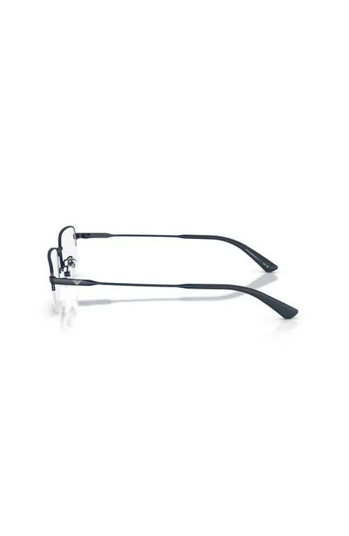 Emporio Armani 54mm Rectangle Optical Glasses - Blue