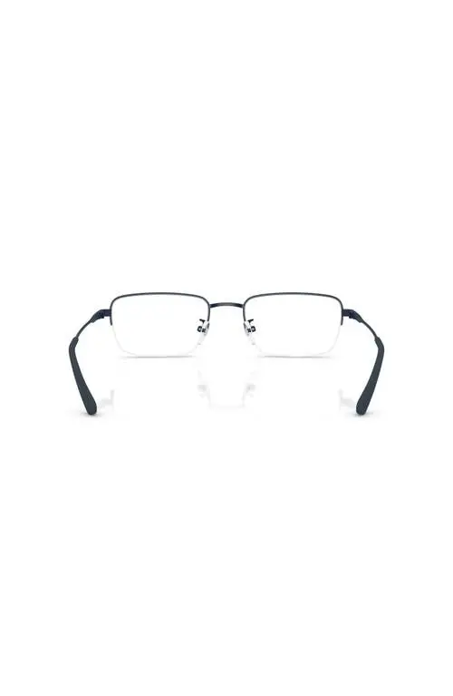 Emporio Armani 54mm Rectangle Optical Glasses - Blue