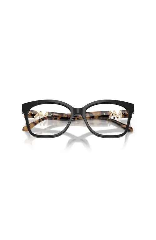 Michael Kors 55mm Square Optical Glasses - Black
