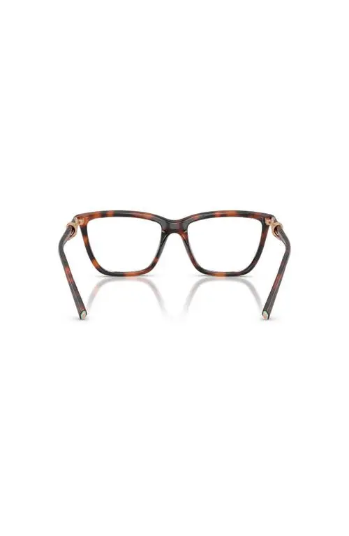 Tiffany & Co. 53mm Cat Eye Optical Glasses - Tortoise