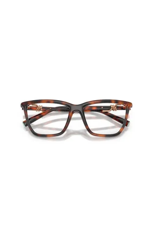 Tiffany & Co. 53mm Cat Eye Optical Glasses - Tortoise