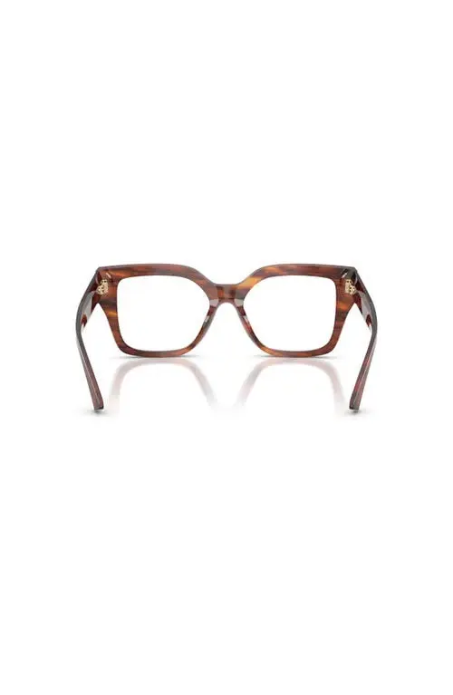 JIMMY CHOO 51mm Square Optical Glasses - Tortoise