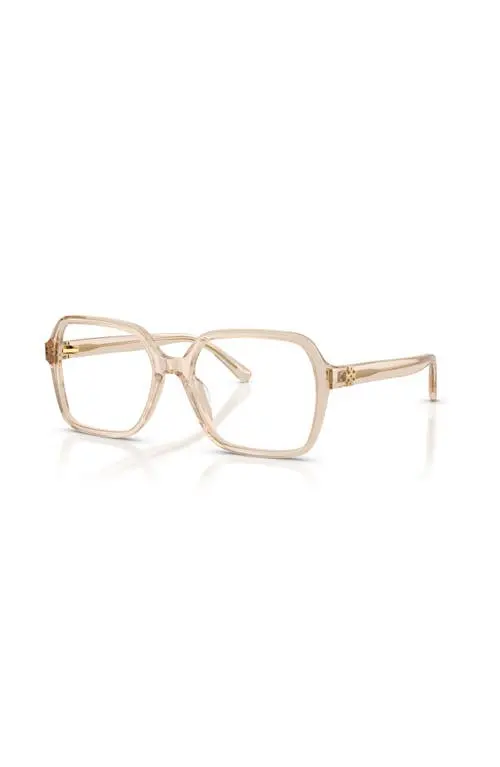 Tory Burch 55mm Square Optical Glasses - Beige