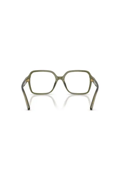 Tory Burch 55mm Square Optical Glasses - Green