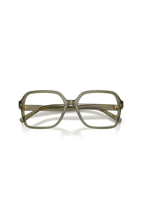 Tory Burch 55mm Square Optical Glasses - Green