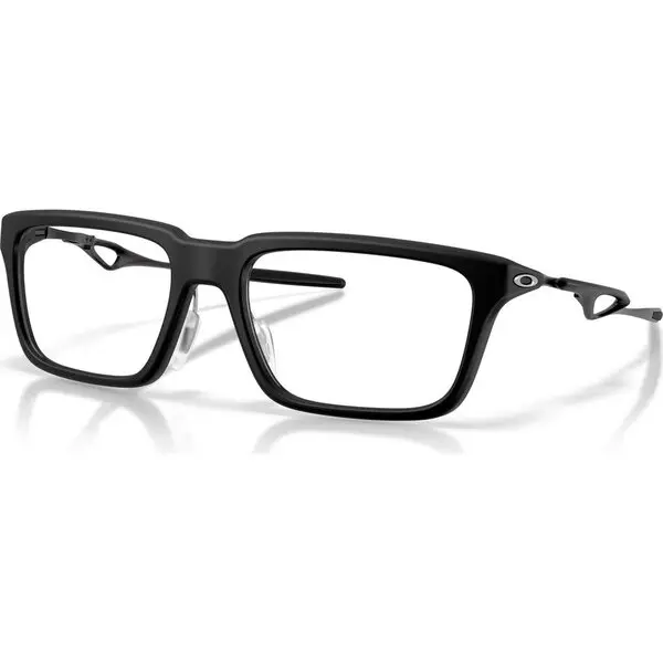 Oakley 58mm Rectangle Optical Glasses - Black