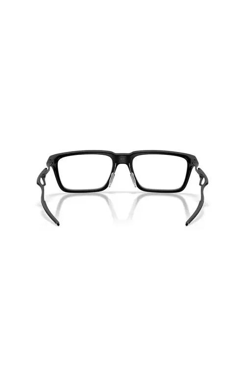 Oakley 58mm Rectangle Optical Glasses - Black