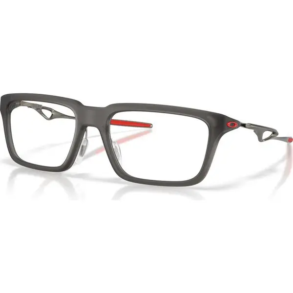 Oakley 58mm Rectangle Optical Glasses - Grey