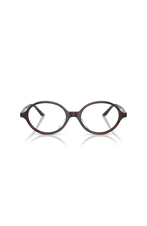 Oliver Spencer 54mm Oval Optical Glasses - Red