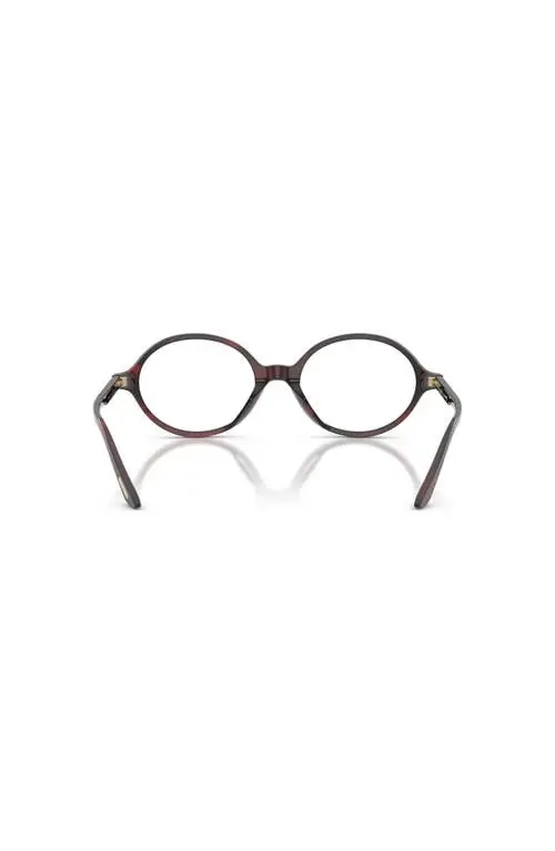 Oliver Spencer 54mm Oval Optical Glasses - Red