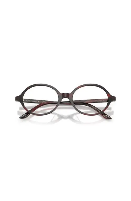 Oliver Spencer 54mm Oval Optical Glasses - Red