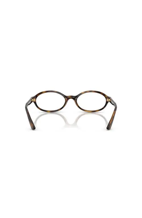 VOGUE EYEWEAR 53mm Oval Optical Glasses - Brown
