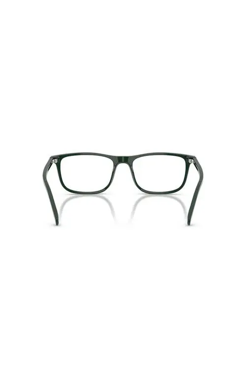 Emporio Armani 54mm Rectangle Optical Glasses - Green