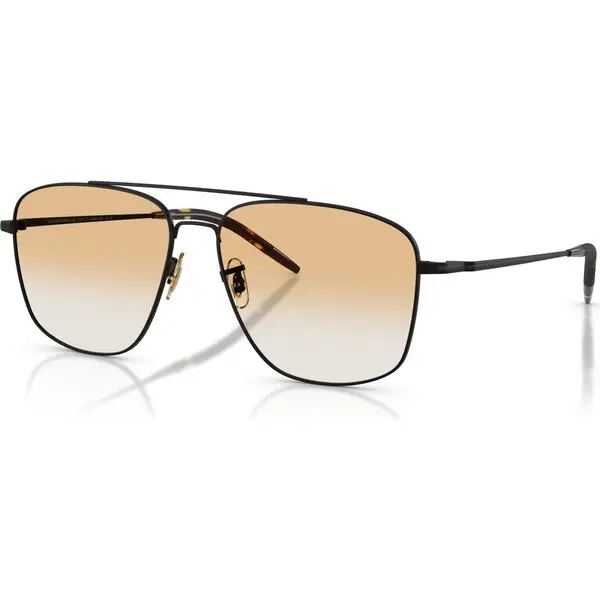 Oliver Spencer 58mm Square Optical Glasses - Black