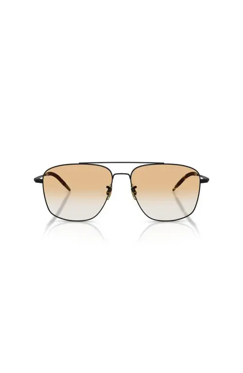 Oliver Spencer 58mm Square Optical Glasses - Black