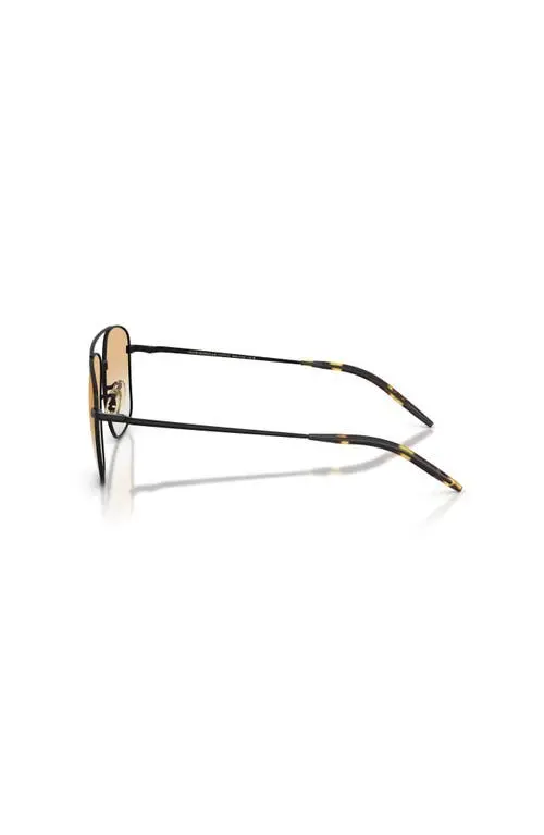 Oliver Spencer 58mm Square Optical Glasses - Black