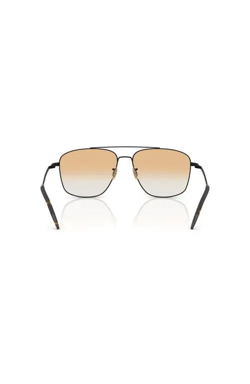 Oliver Spencer 58mm Square Optical Glasses - Black