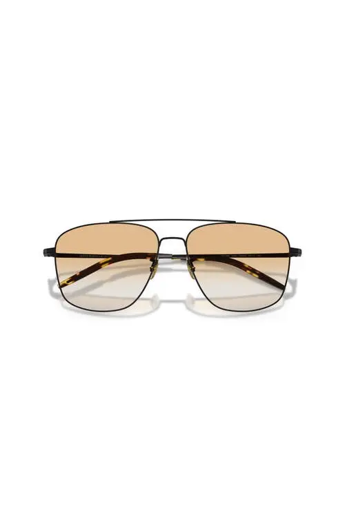 Oliver Spencer 58mm Square Optical Glasses - Black