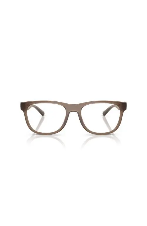 ARNETTE 55mm Rectangle Optical Glasses - Brown