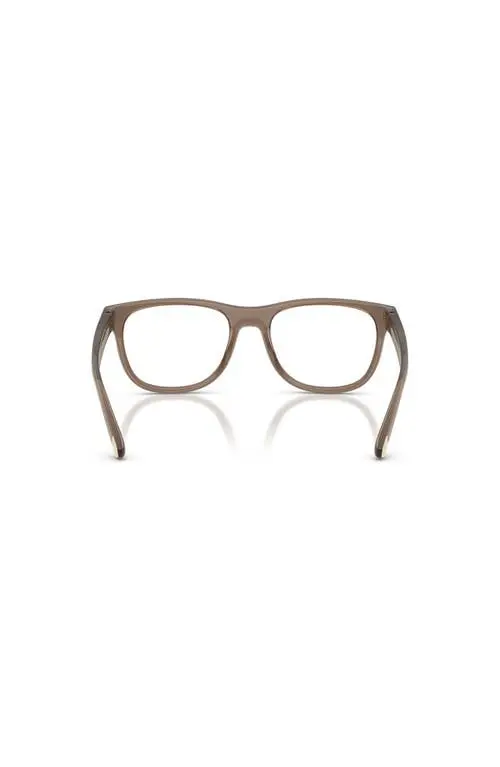 ARNETTE 55mm Rectangle Optical Glasses - Brown