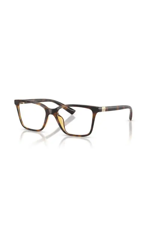 Armani Exchange 52mm Square Optical Glasses - Tortoise