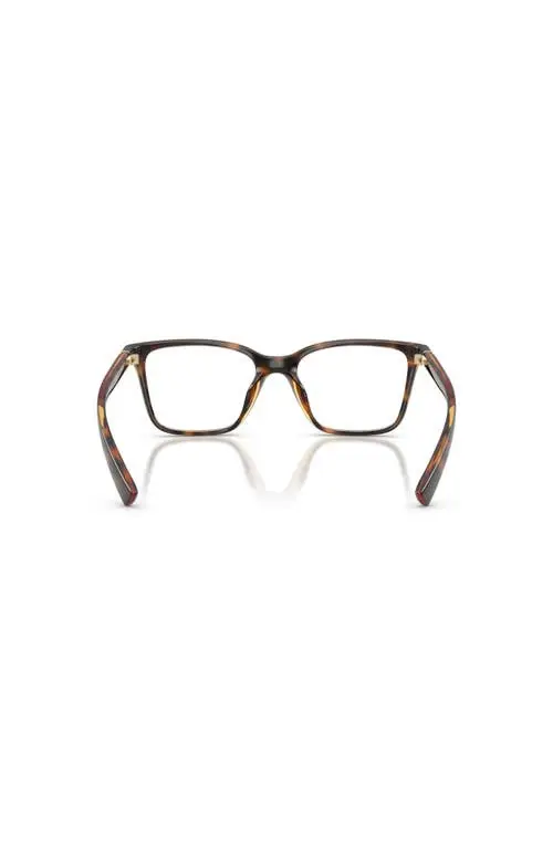 Armani Exchange 52mm Square Optical Glasses - Tortoise