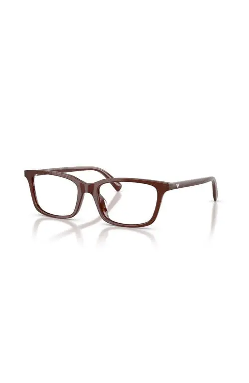 Emporio Armani 51mm Cat Eye Optical Glasses - Brown