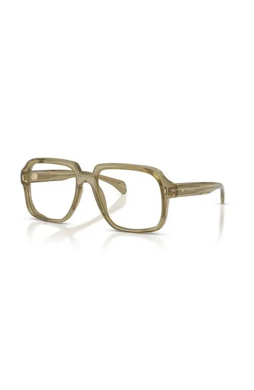 Moncler 56mm Irregular Optical Glasses - Green