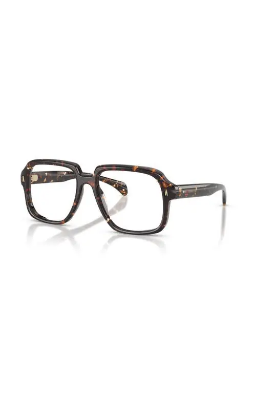 Moncler 56mm Irregular Optical Glasses - Tortoise