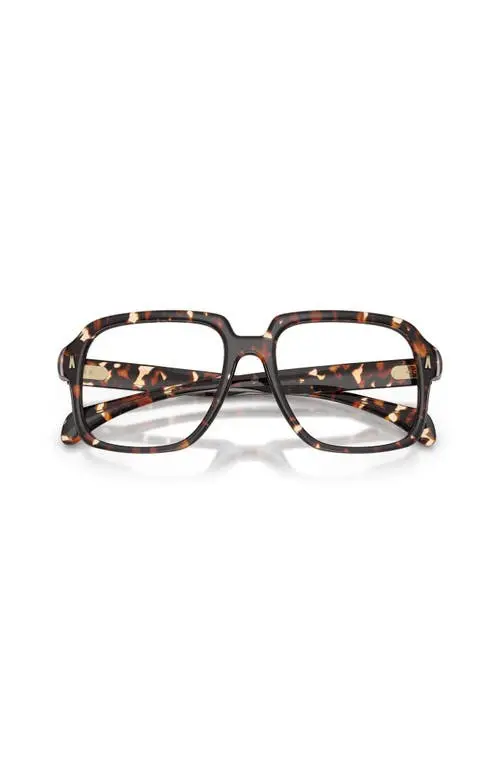 Moncler 56mm Irregular Optical Glasses - Tortoise
