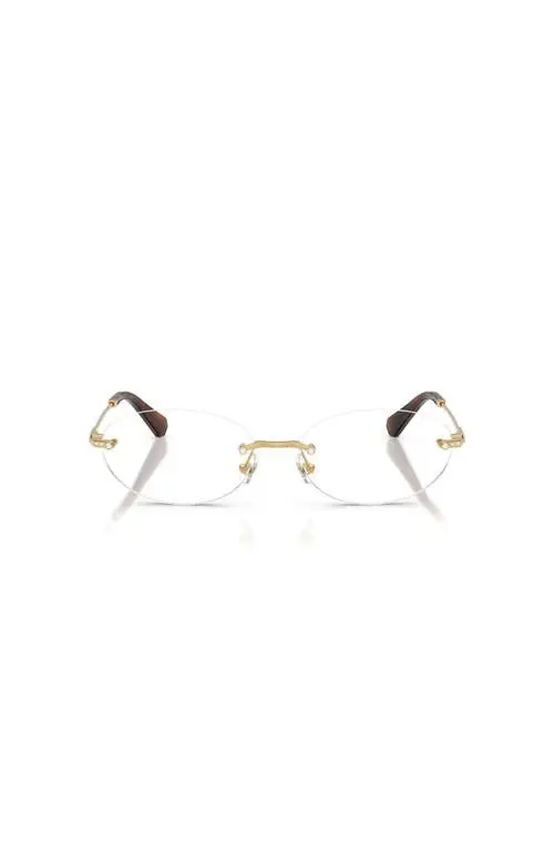 SWAROVSKI 56mm Oval Optical Glasses - Gold
