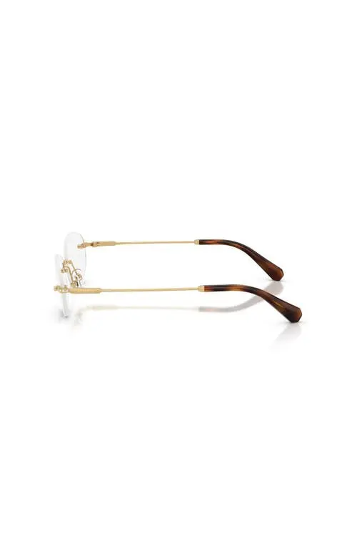 SWAROVSKI 56mm Oval Optical Glasses - Gold