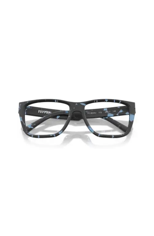 SCUDERIA FERRARI 58mm Square Optical Glasses - Blue