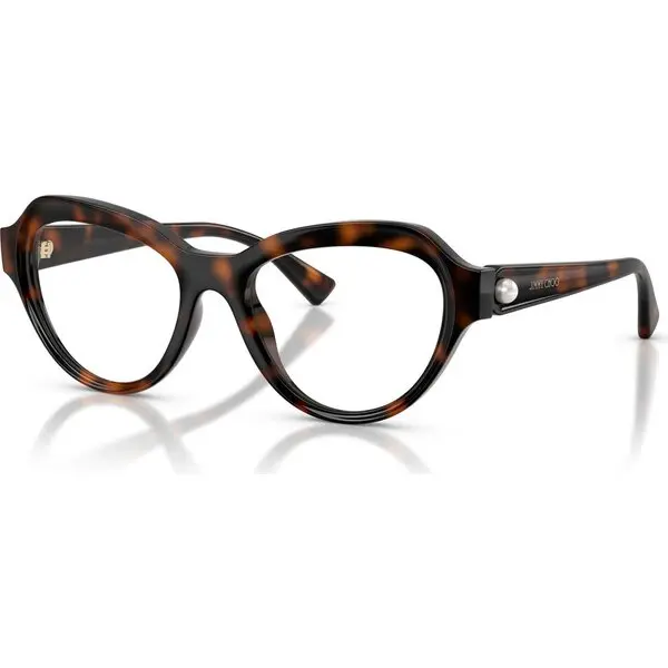 JIMMY CHOO 51mm Butterfly Optical Glasses - Tortoise
