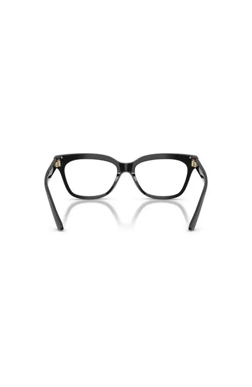 JIMMY CHOO 52mm Rectangle Optical Glasses - Black